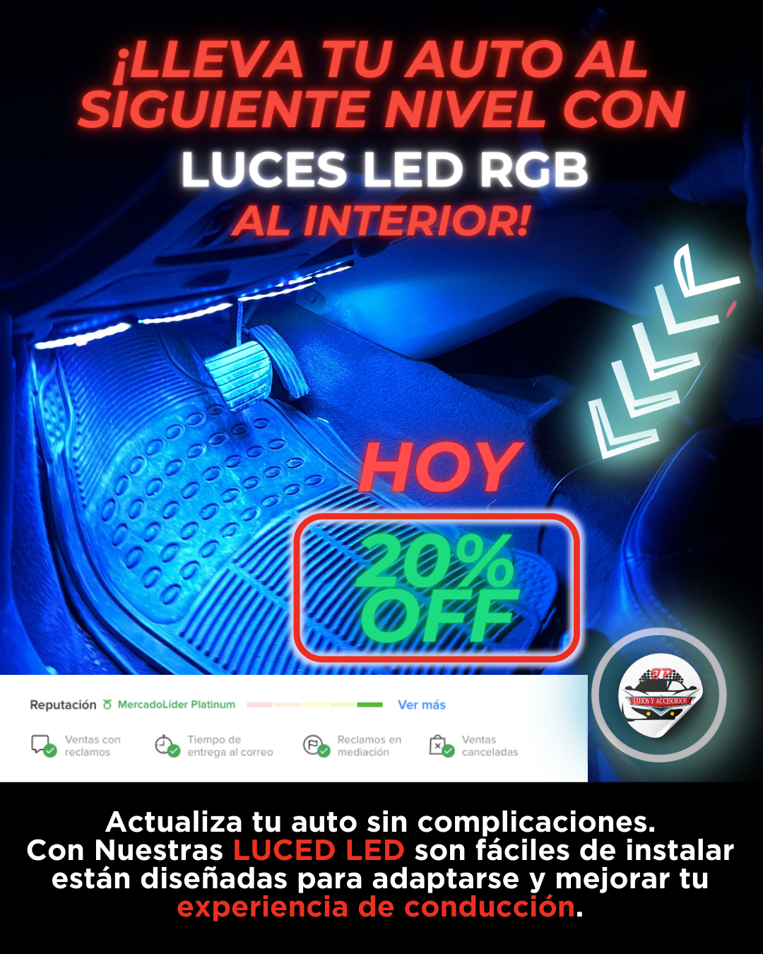 LUCES LED RGB – JP LUJOS Y ACCESORIOS COLOMBIA